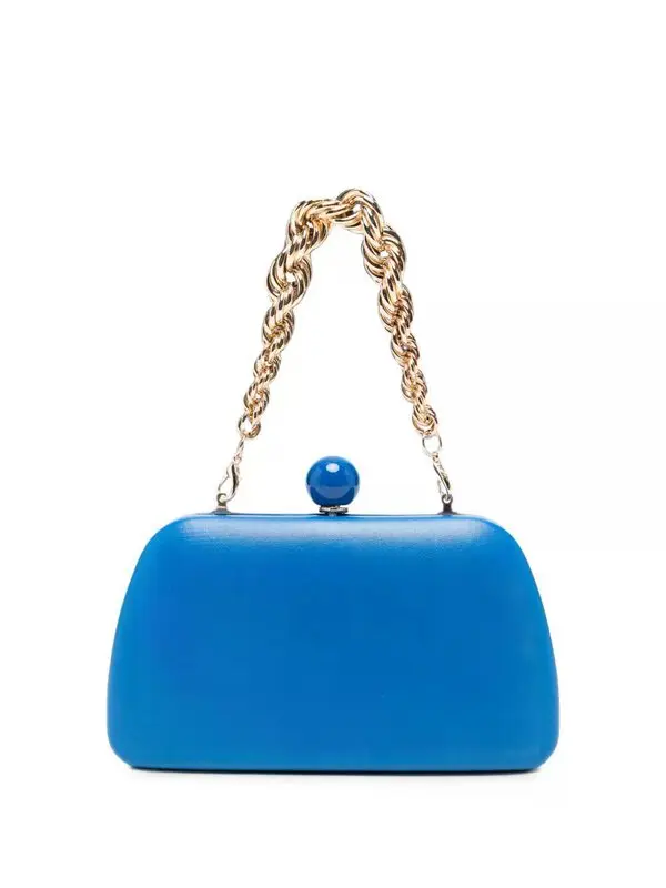 Velvet By Graham & Spencer Sade Ball-clasp Clutch Bag - Blue