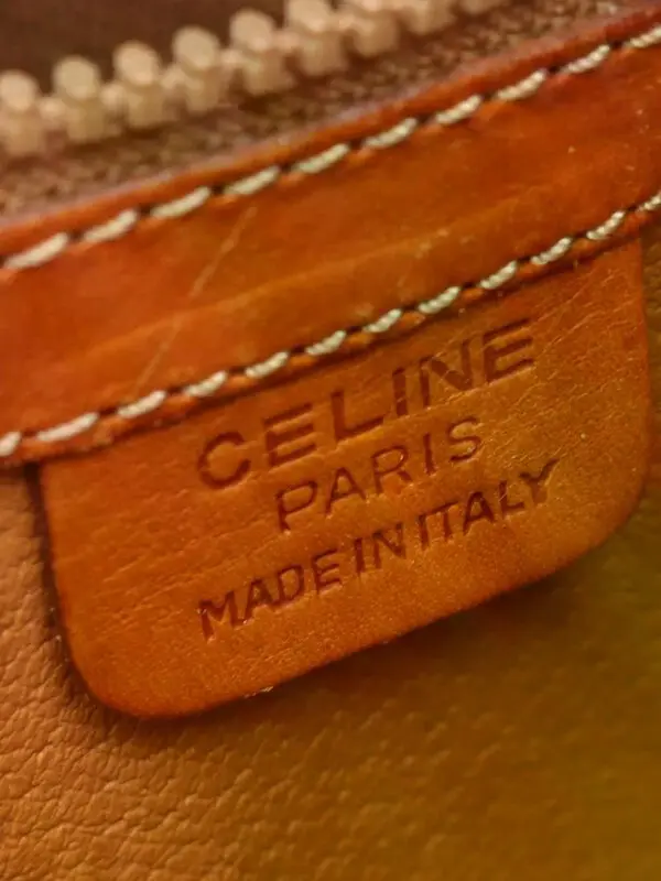 Celine 1990-2000 Macadam Coated Canvas Dome Handbag