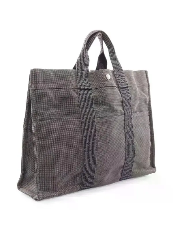 Hermès 20th Century Canvas Herline Mm Tote Bag - Grey