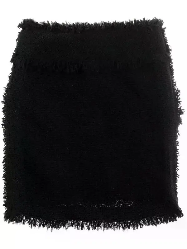 Alberta Ferretti Tweed Design Mini Skirt