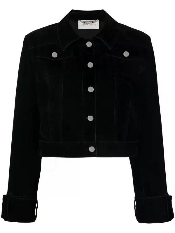 Alberta Ferretti Cropped Cotton-blend Jacket