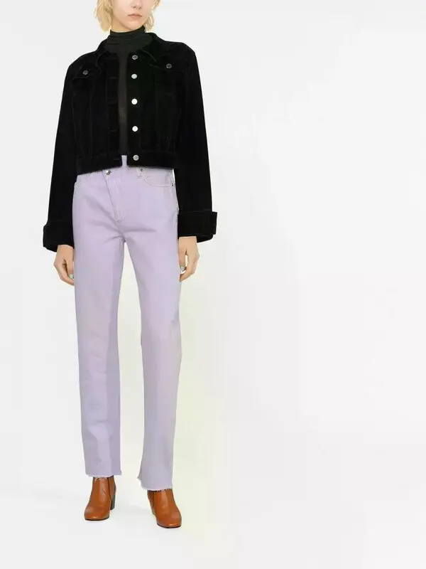 Alberta Ferretti Cropped Cotton-blend Jacket