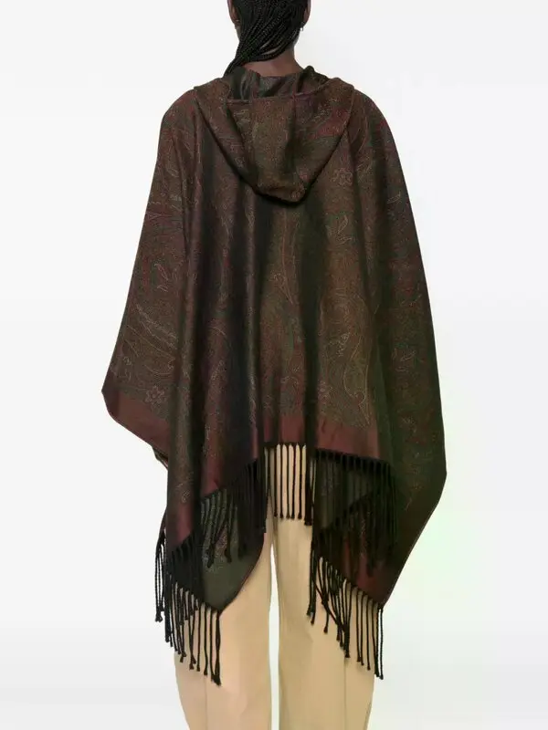 Etro Paisley-print Hooded Poncho
