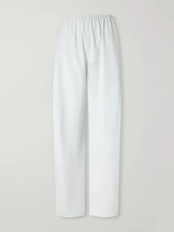 LA LIGNE Cotton-poplin Wide-leg Pants