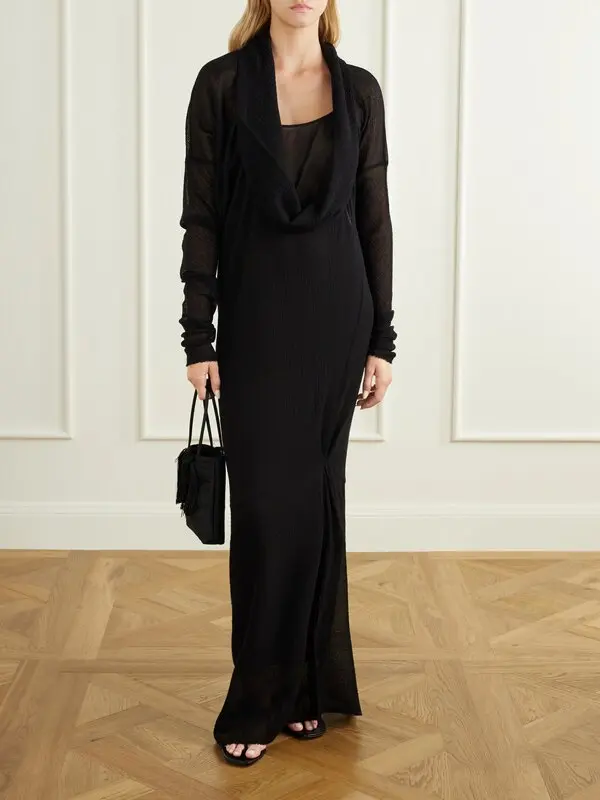 RUOHAN Noris Wool-gauze Maxi Dress