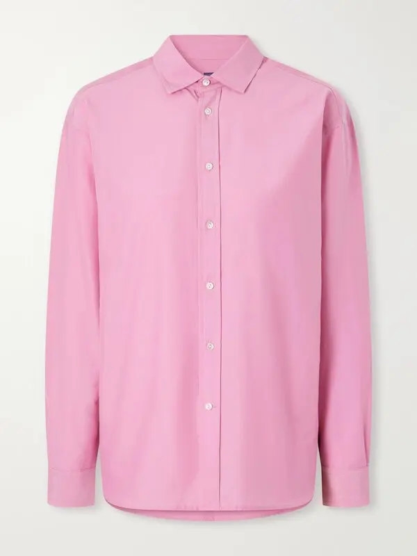 Polo Ralph Lauren Cotton And Silk-blend Shirt - Pink