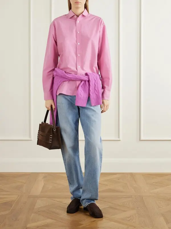 Polo Ralph Lauren Cotton And Silk-blend Shirt