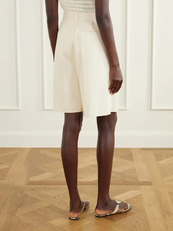 ANINE BING Bryson Canvas Knee-lenght Shorts