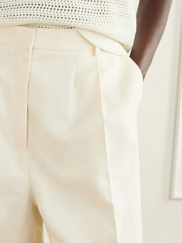 ANINE BING Bryson Canvas Knee-lenght Shorts