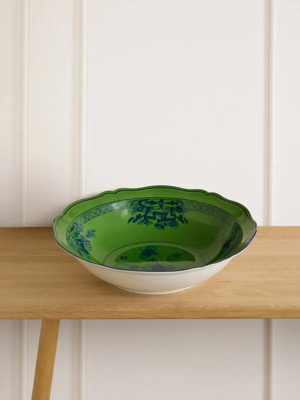 GINORI 1735 Oriente Italiano Serving Bowl - Green