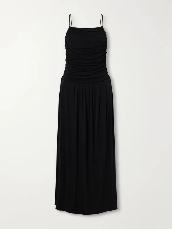 KALLMEYER Reese Gathered Jersey Midi Dress