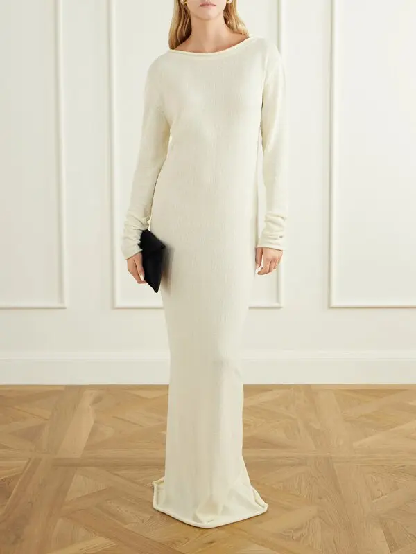 KALLMEYER Rhea Cotton-blend Knitted Maxi Dress