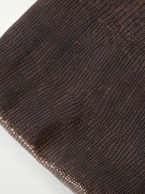 NILI LOTAN Jerry Croc-effect Leather Clutch