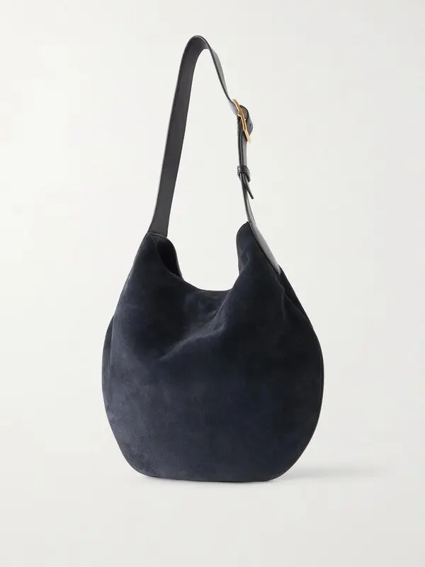 NILI LOTAN Jagger Suede Shoulder Bag