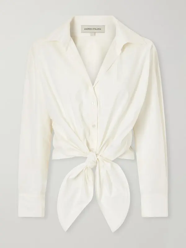 ANDRES OTALORA Cotton Poplin Blouse