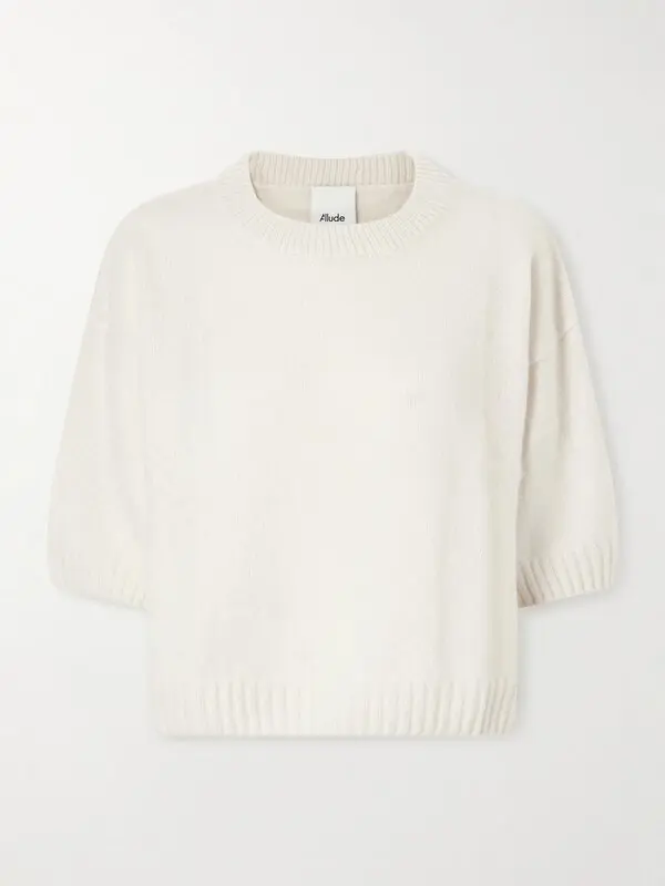 ALLUDE Cashmere And Silk-blend Sweater