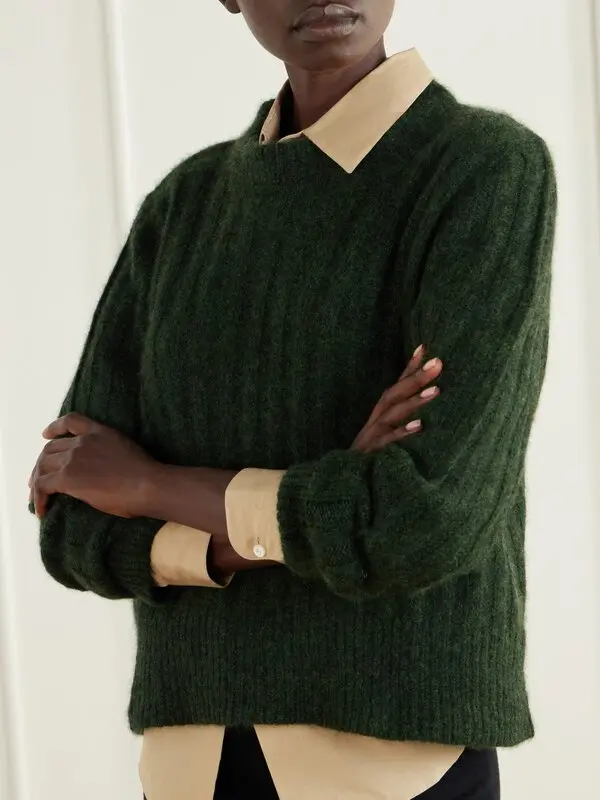 ALLUDE Cashmere And Silk-blend Sweater