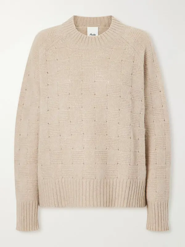 ALLUDE Cashmere And Silk-blend Sweater