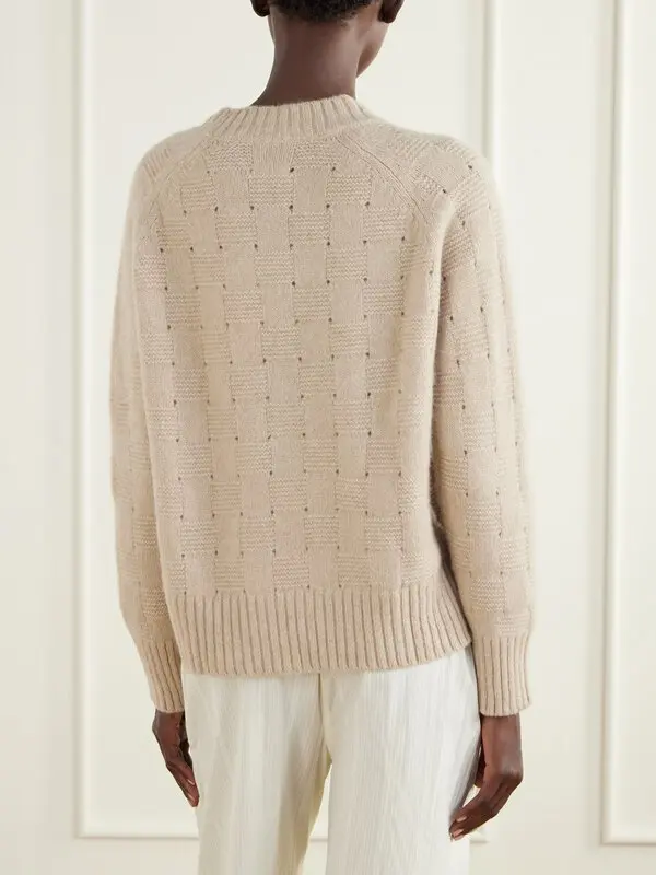 ALLUDE Cashmere And Silk-blend Sweater