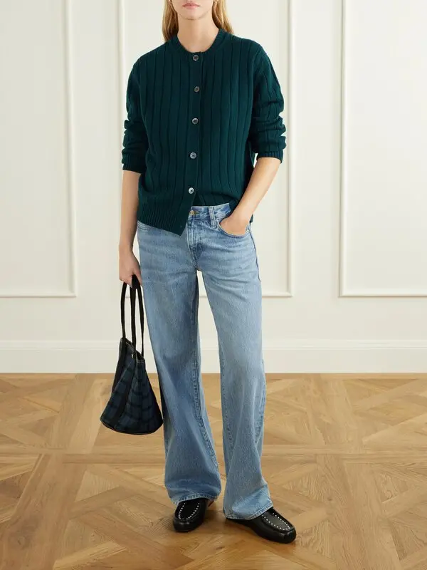 Daughter Rooney Ribbed Wool Cardigan