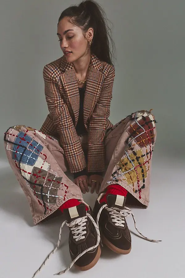 Free People Whip Smart Nine Lives Blazer Jacket At - Pop Combo