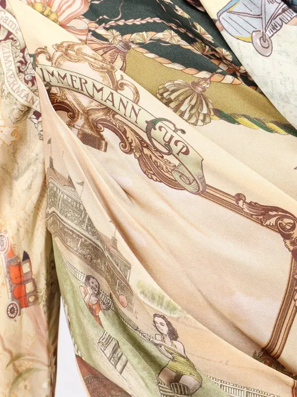 Zimmermann Valiant Draped Scarf Top