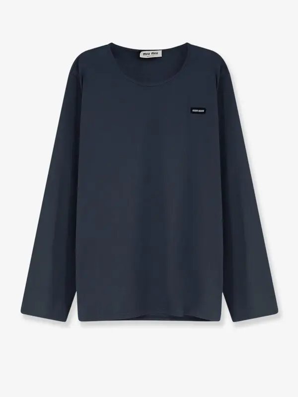 Miu Miu Stretch Poplin Top