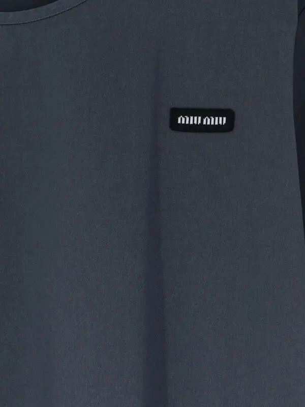 Miu Miu Stretch Poplin Top
