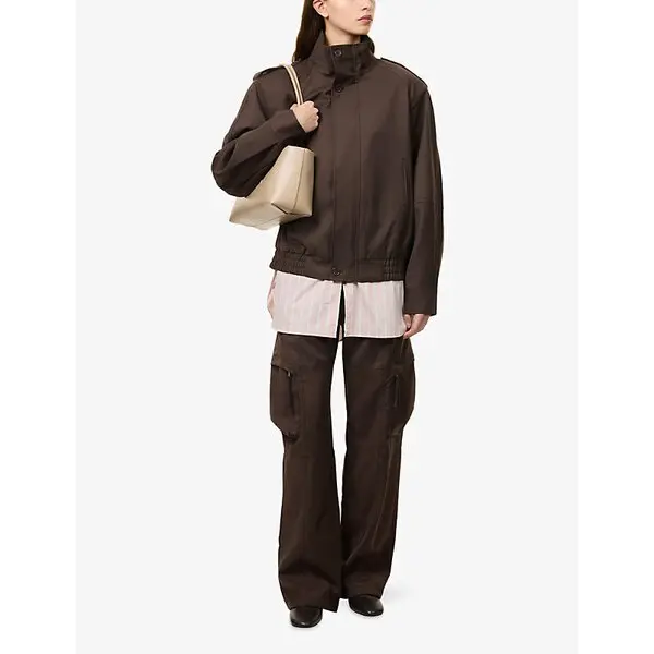 THE FRANKIE SHOP Kelly Padded Wool-blend Blouson