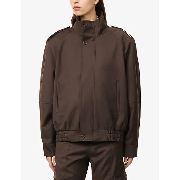 THE FRANKIE SHOP Kelly Padded Wool-blend Blouson