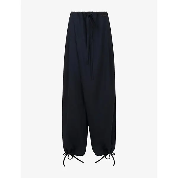 Marni Wide-leg Wool Drawstring Trousers