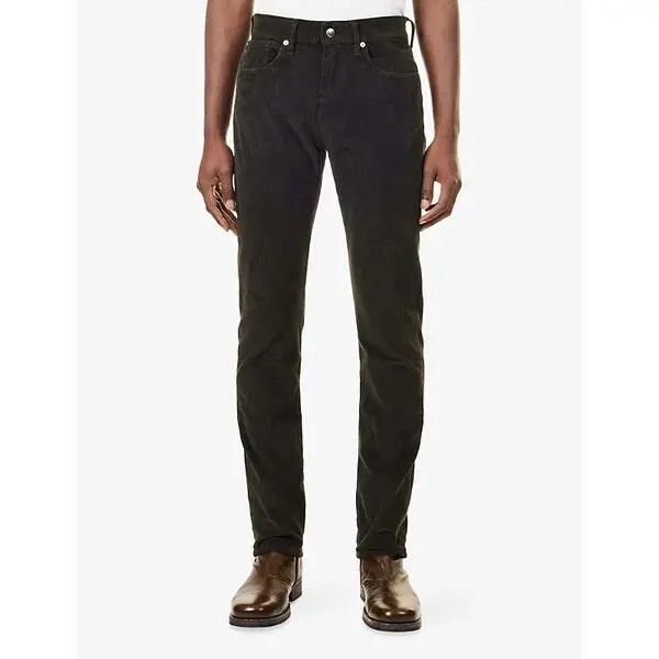 7 For All Mankind Slimmy Corduroy Cotton-blend Trousers