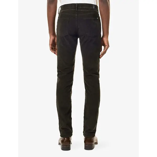 7 For All Mankind Slimmy Corduroy Cotton-blend Trousers