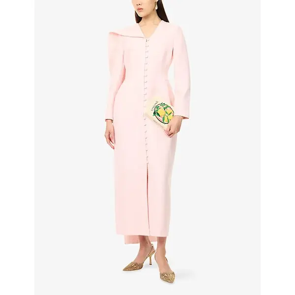 Mona Alshebil Crepe Maxi Dress