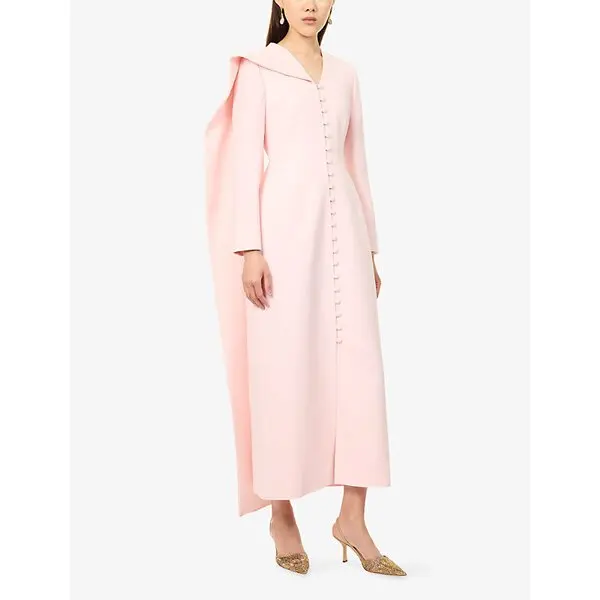 Mona Alshebil Crepe Maxi Dress