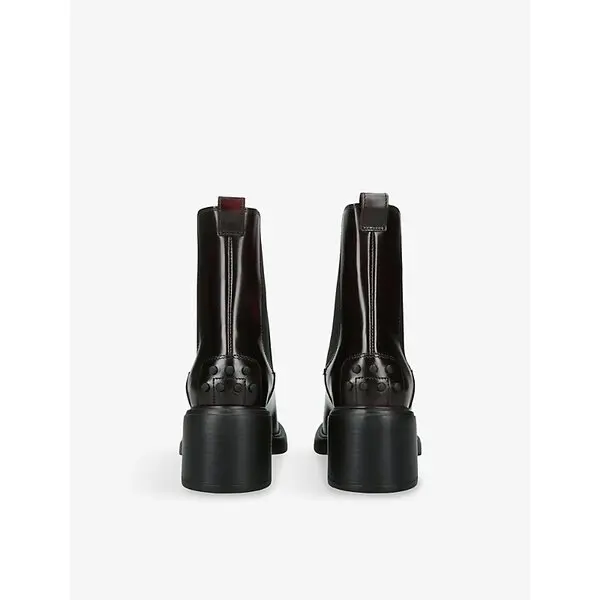 TOD'S Tronchetto Leather Heeled Ankle Boots