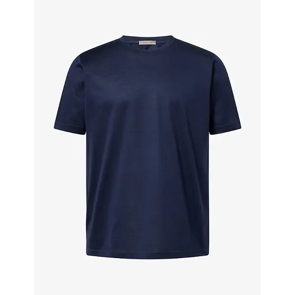 Corneliani Crew-neck Mercerized Cotton T-shirt