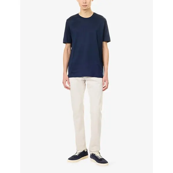Corneliani Crew-neck Mercerized Cotton T-shirt
