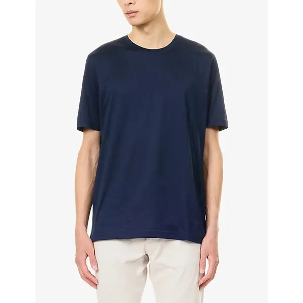 Corneliani Crew-neck Mercerized Cotton T-shirt