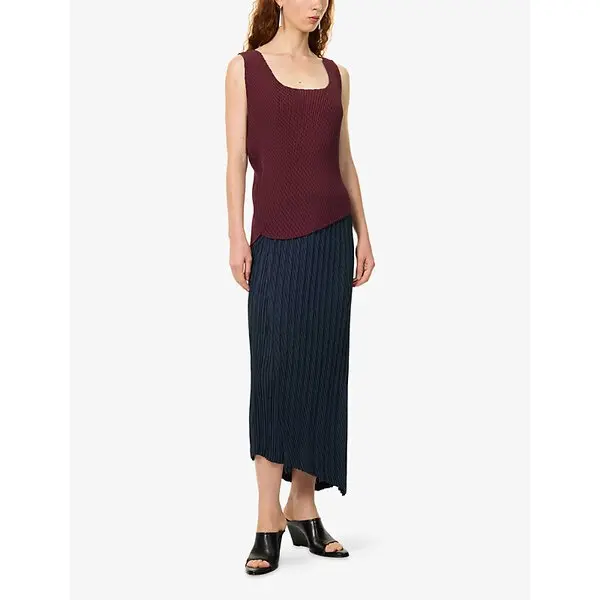 Issey Miyake Pleated Midi Skirt
