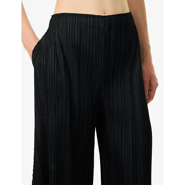 Issey Miyake Cropped Pleated Trousers