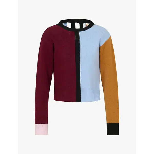Marni Colour-block Cashmere Jumper