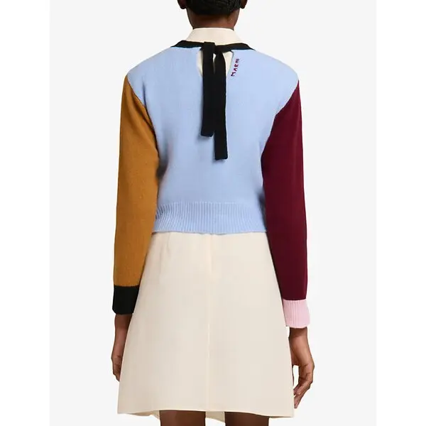 Marni Colour-block Cashmere Jumper