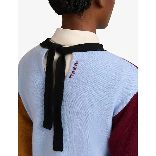 Marni Colour-block Cashmere Jumper