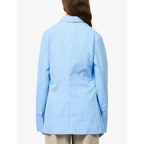 TOTEME Striped Poplin Cotton Shirt