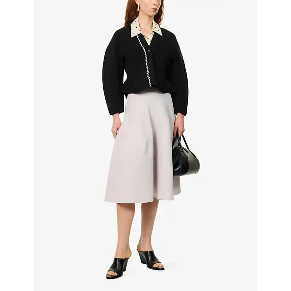 ASHLYN Ruffle Woven Cardigan