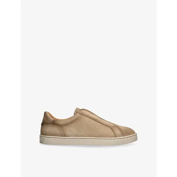 Magnanni Laceless Suede Low-top Trainers