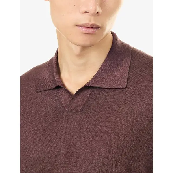 Corneliani Open-collar Virgin-wool Polo Jumper