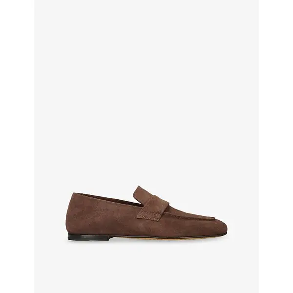 Officine Creative Blair Suede Loafers - Mid Brown