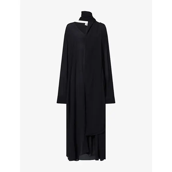 TOTEME Round Neckline Woven Maxi Dress